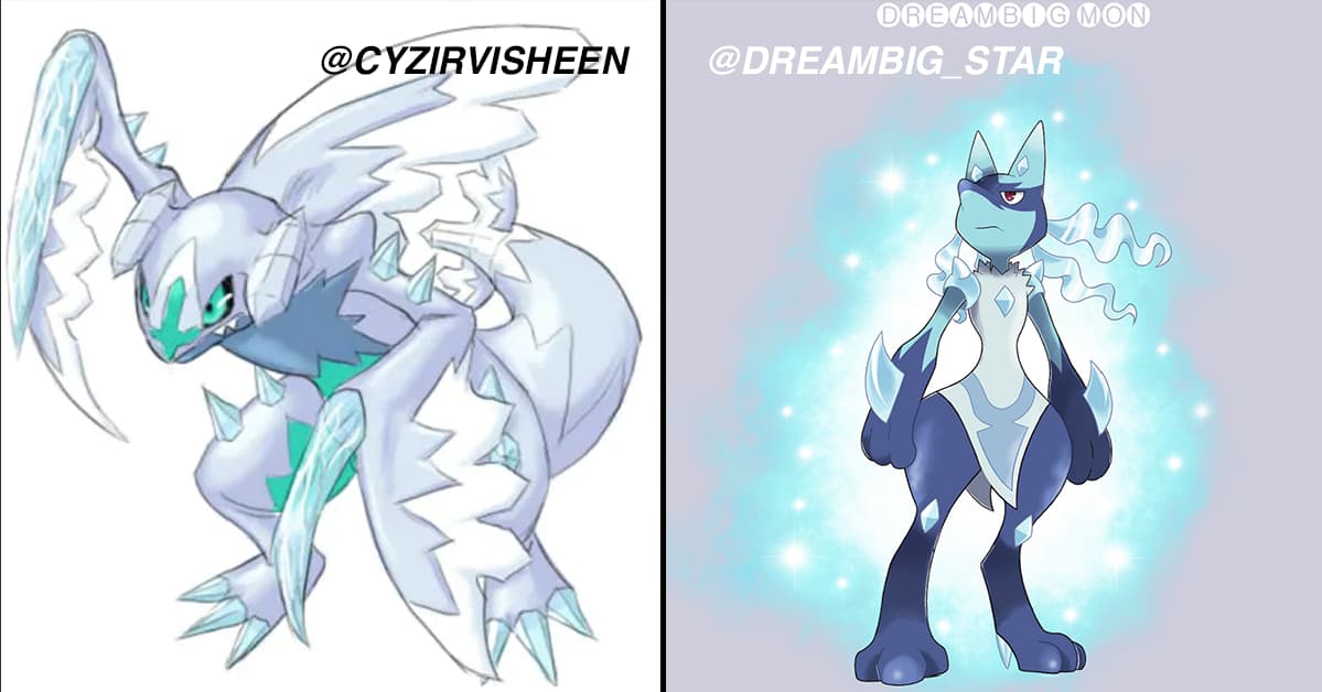 Pok Mon Reimagined As Ice Types