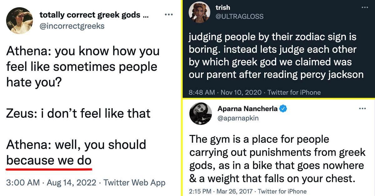 23 Greek Mythology Tweets That Are A Hilarious, Herculean Triumph