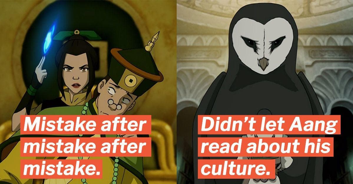 The Most Annoying Characters On 'Avatar: The Last Airbender', Ranked