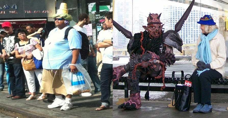 The Funniest Bus Stop Photos Ever