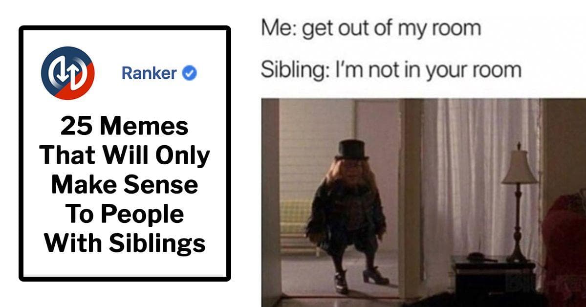25 Memes That Will Only Make Sense To People With Siblings