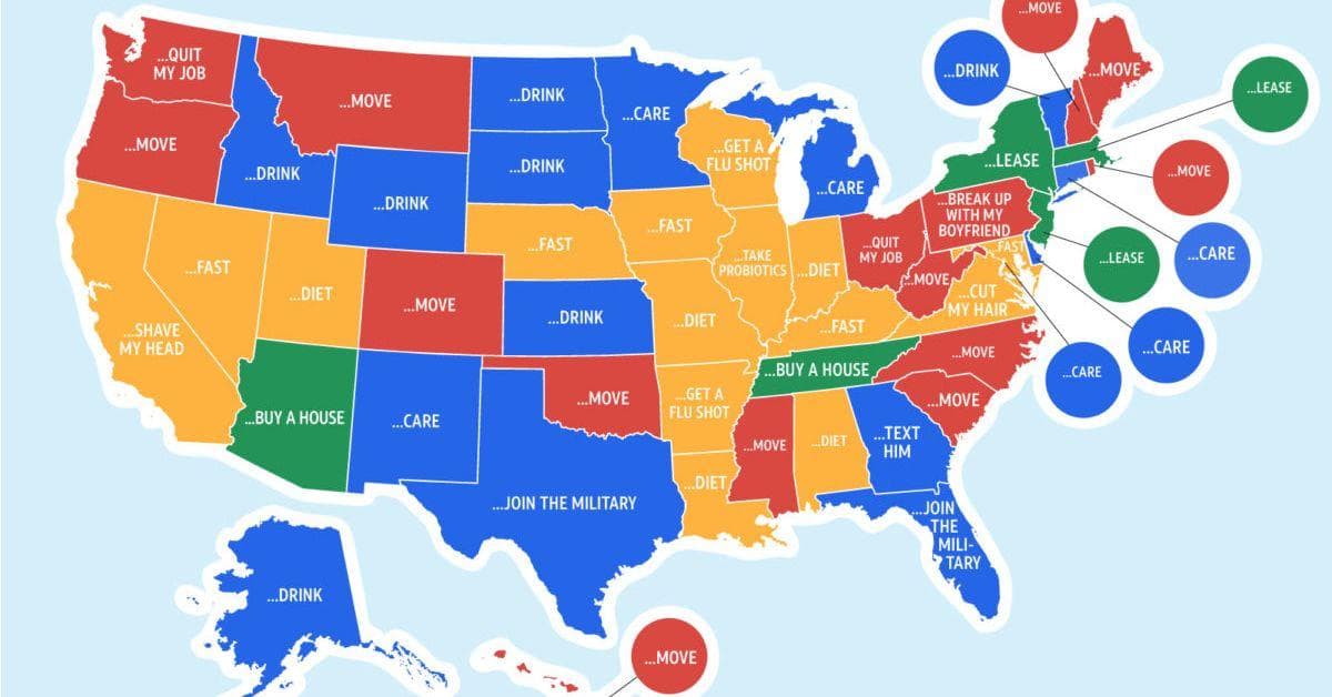 25 Maps Based On Google Data That Reveal A Lot About Your Home State