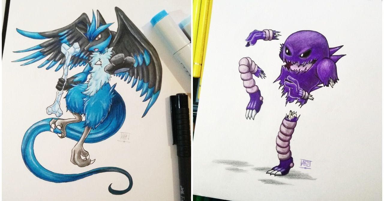 Pokemon Fusion Generation Art