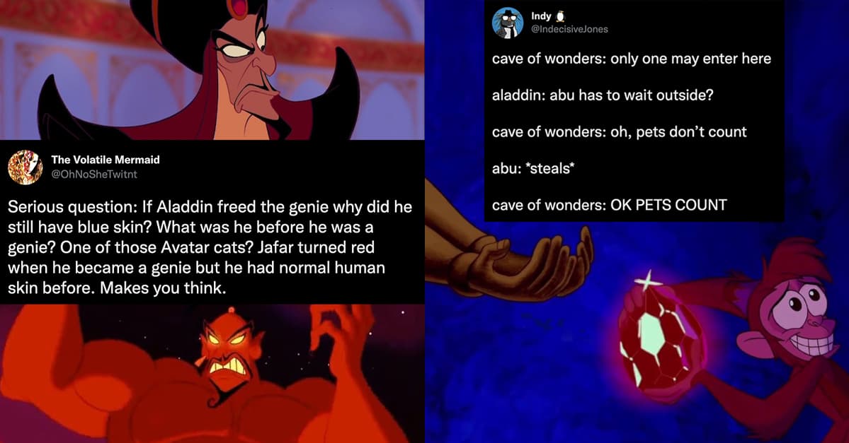 Chaotic Tweets About Disney's Animated 'Aladdin' That Are Almost As ...