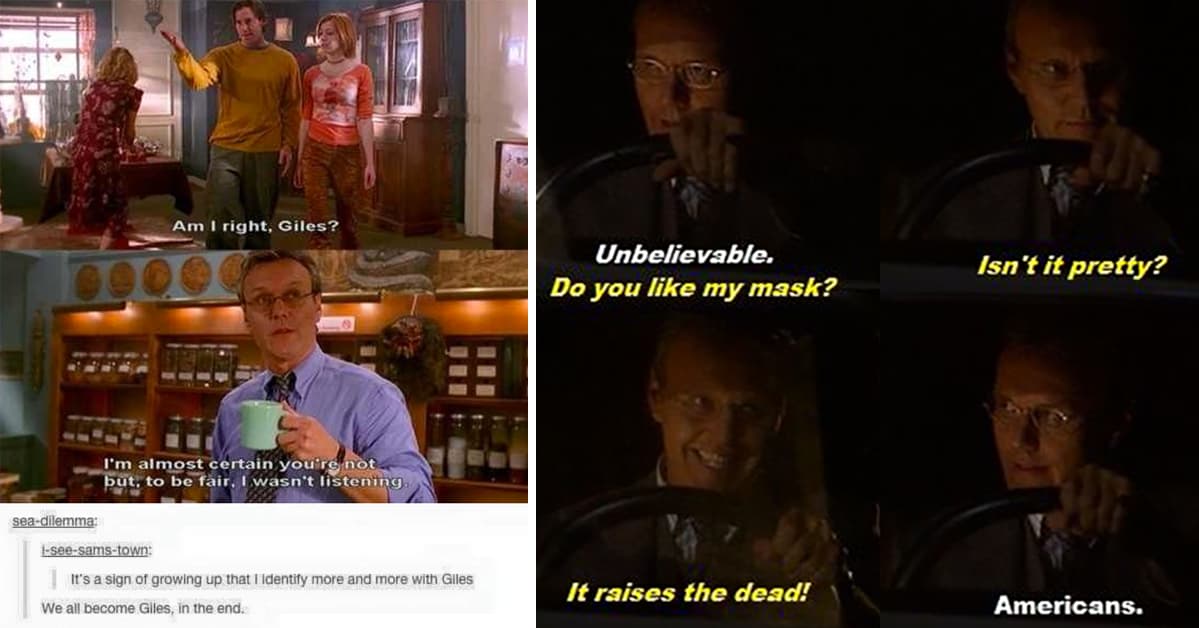 20 Sassy Clapbacks From Giles On 'Buffy' That Still Slay Even Years Later