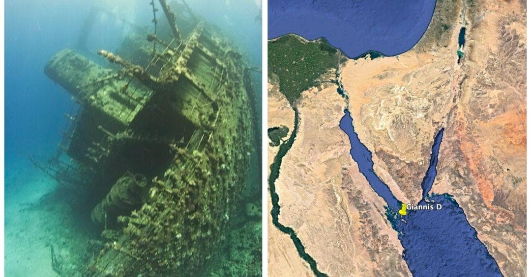 Satellite Views Of Where 11 Famous Shipwrecks Happened