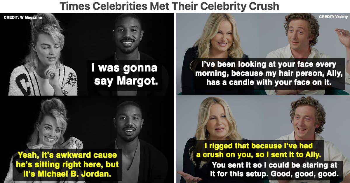 13 Times Celebrities Met Their Celebrity Crush