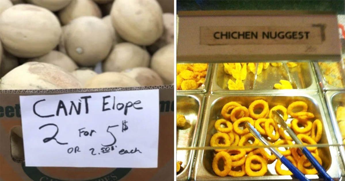 23 Hilarious Misspellings That Are Probably Funnier Than They Should Be