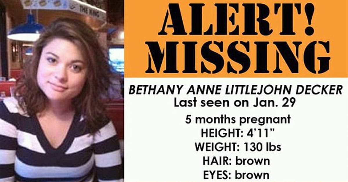 Bethany Decker Was Three Months Pregnant When She Vanished Without A Trace