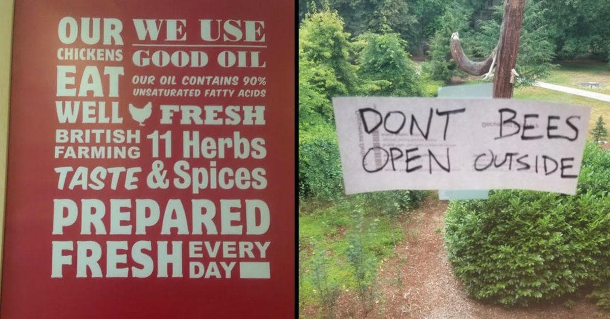 32 Hilarious Sign Fails That Made Their Messages Meaningless