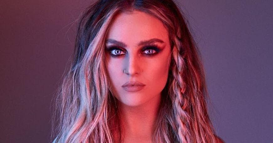 Perrie Edwards 2022 Purple Hair