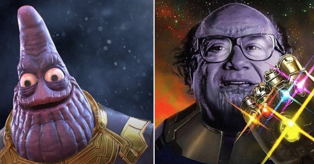 15 Times Cursed Images Of Thanos Making An Unexpected Crossover ...