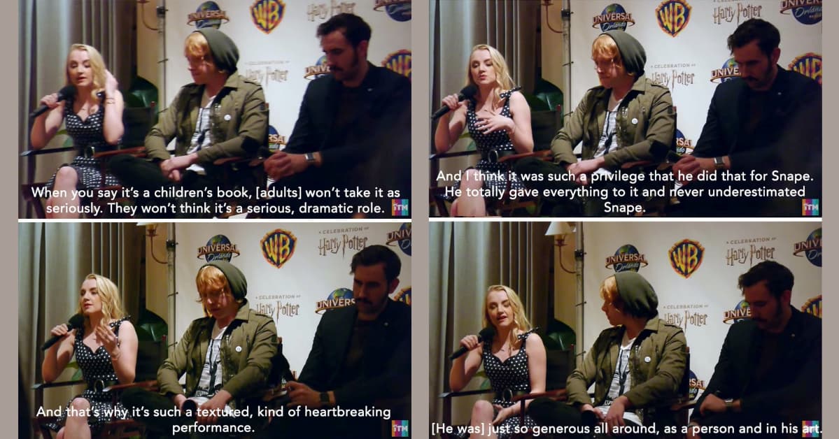 The Harry Potter Cast Shares Their Favorite Alan Rickman Moments And We ...