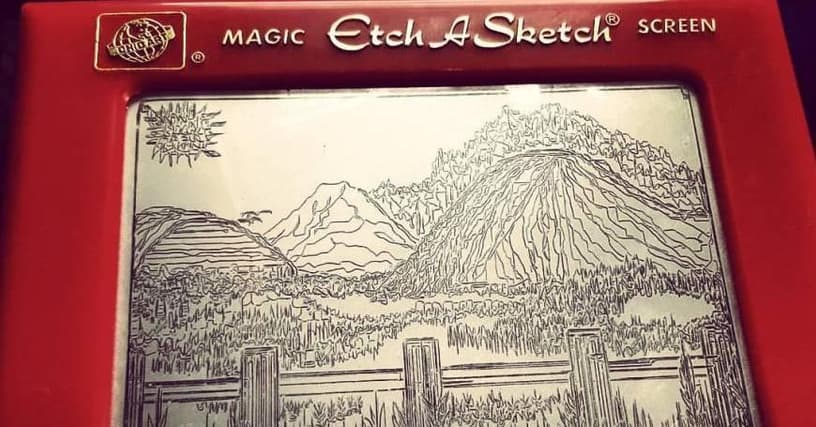 Cool etch a sketch art - magiclery