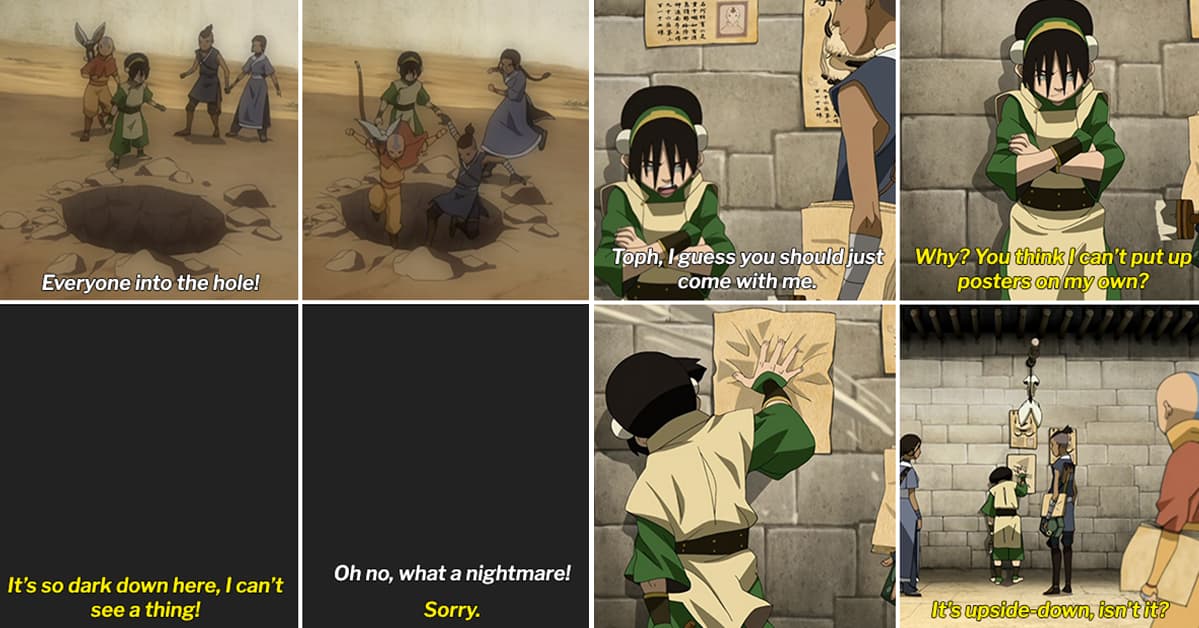 Toph's Best Blind Jokes That Still Manage To Make Us Laugh