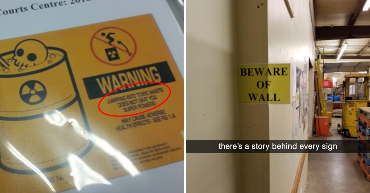 18 Wild Workplace Safety Signs That Probably Have A Story Behind Their ...