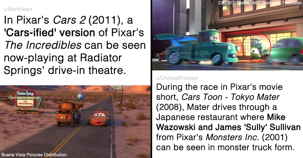27 Hidden Easter Eggs In The 'Cars' Films That Are A Crash Course In ...