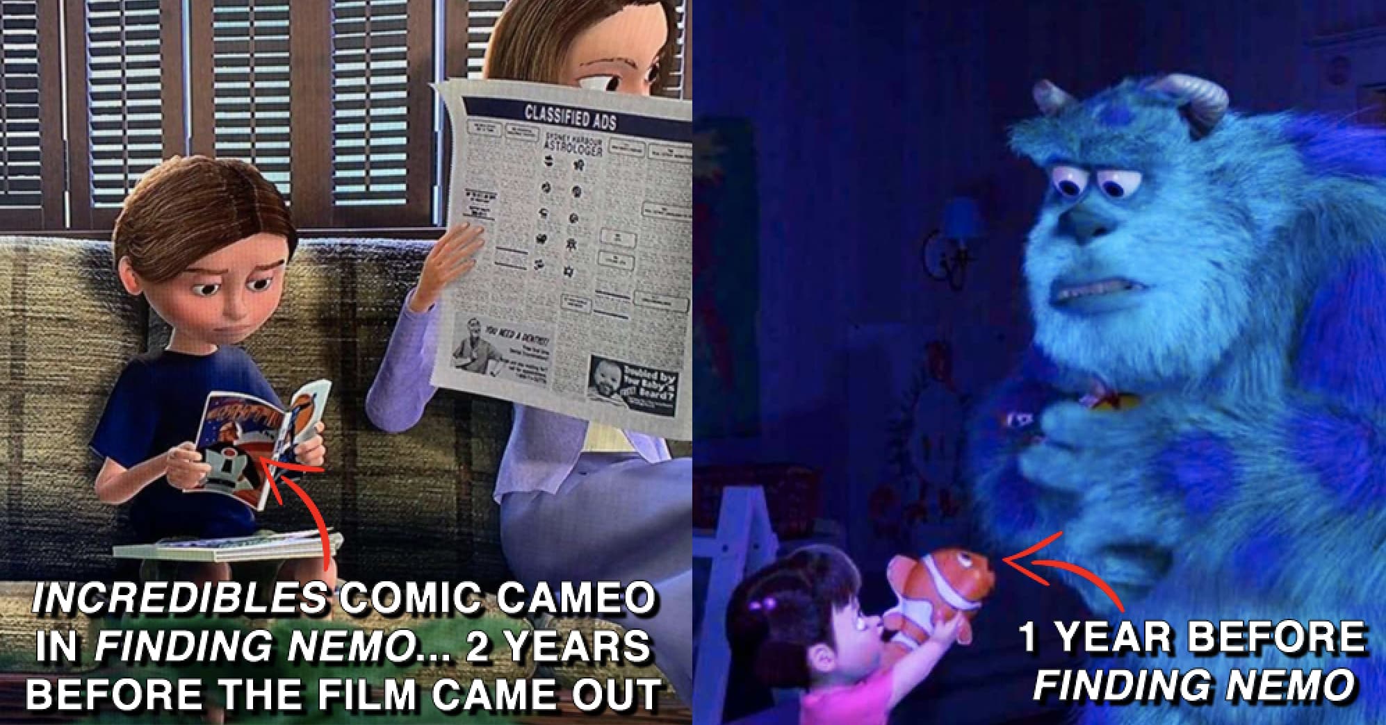 Pixar Details That Reference Future Pixar Movies