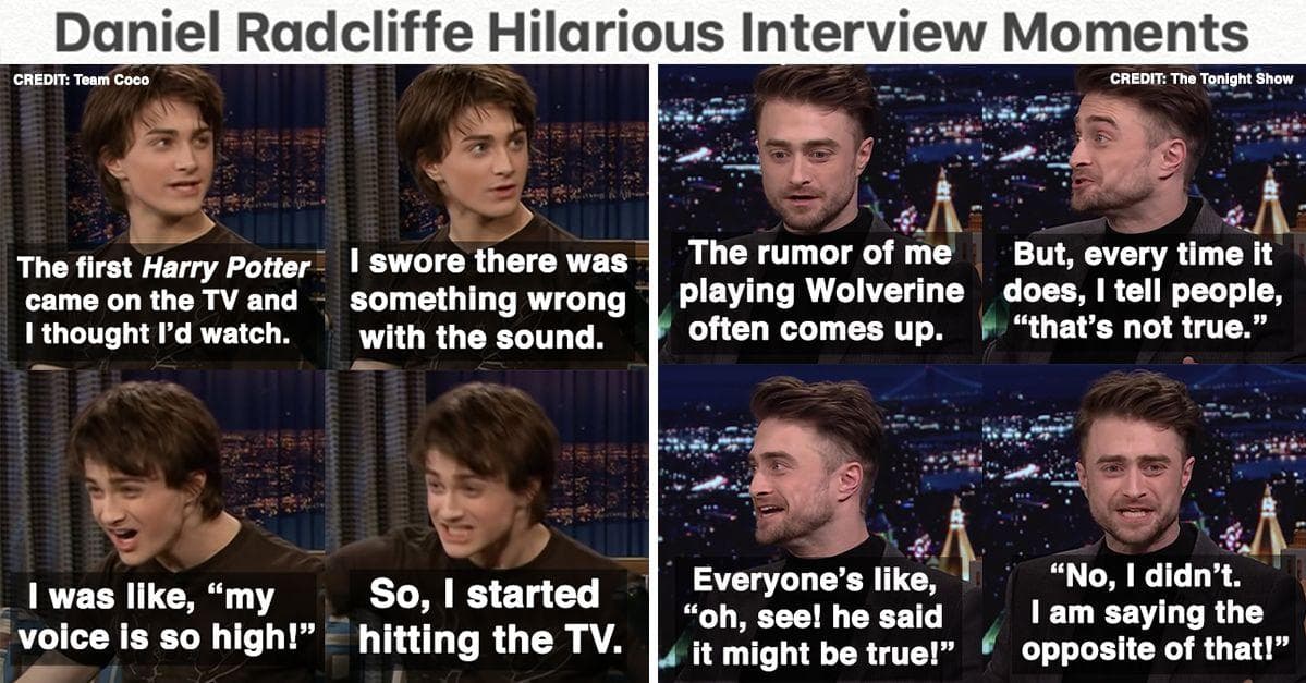 15 Daniel Radcliffe Interview Moments That Prove He's Still Truly A ...