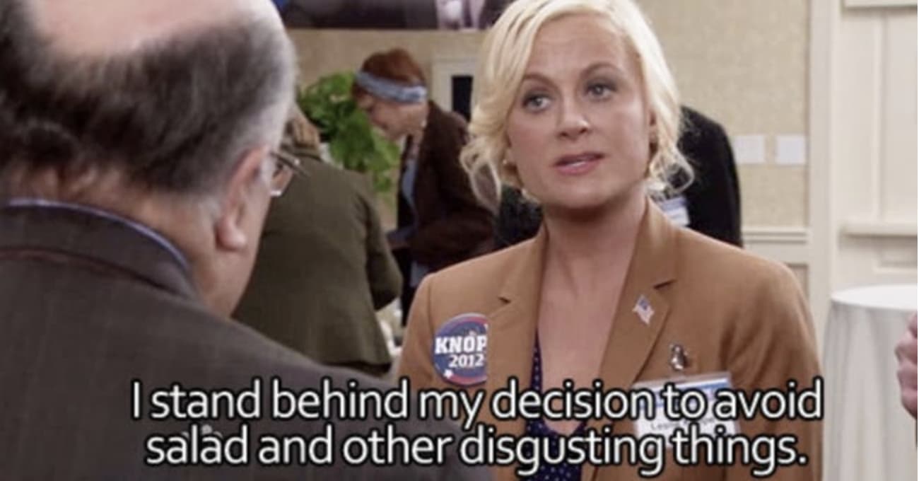 Leslie Knope Waffles Quote