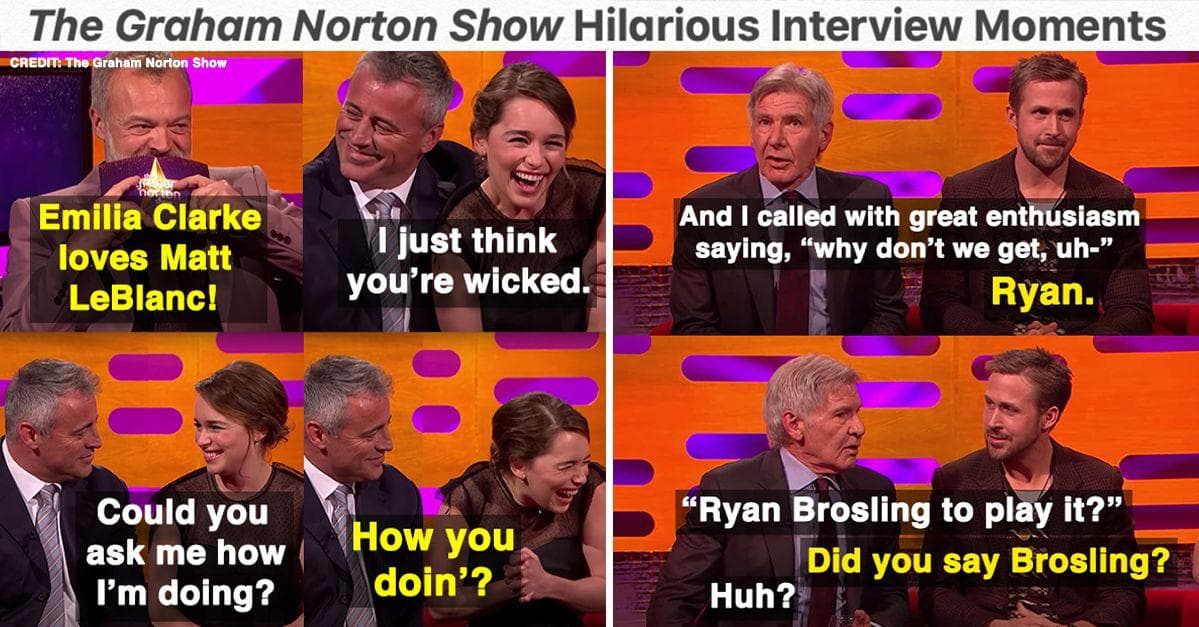 21 Hilarious Celebrity Interview Moments From The UK's Funniest Talk Show