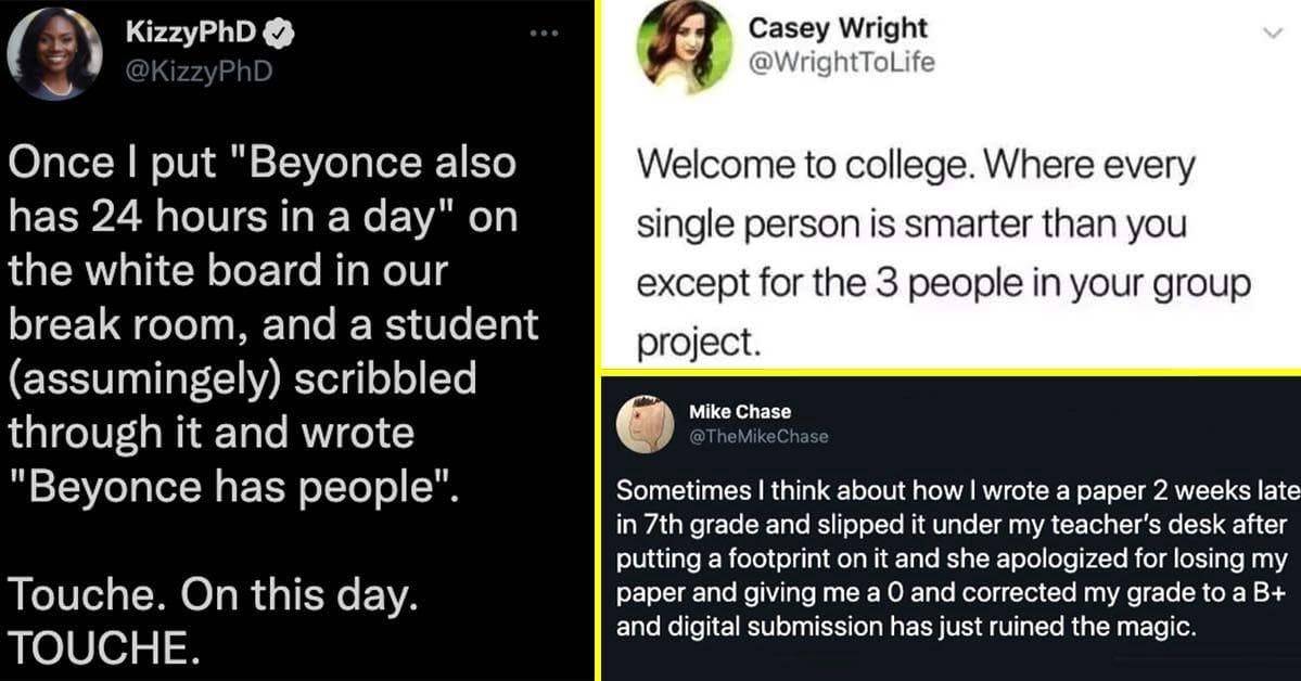 27 Brutally Honest Tweets About School Where People Weren't Afraid To ...