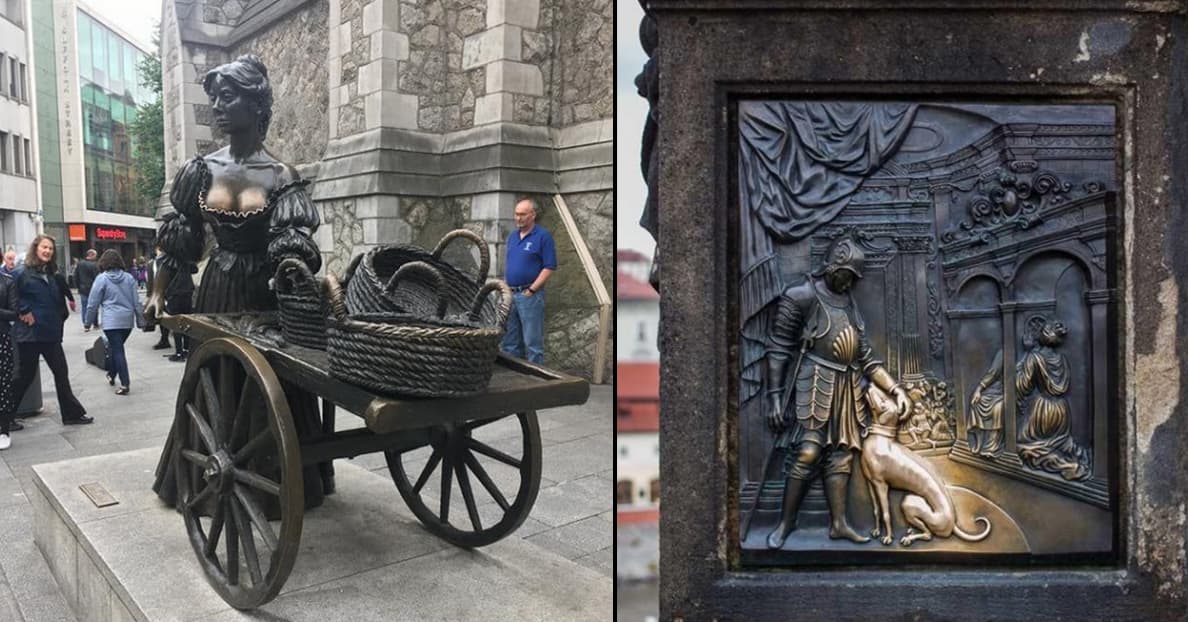 These Statues Have Been Worn Down In Very Specific Places Over The ...