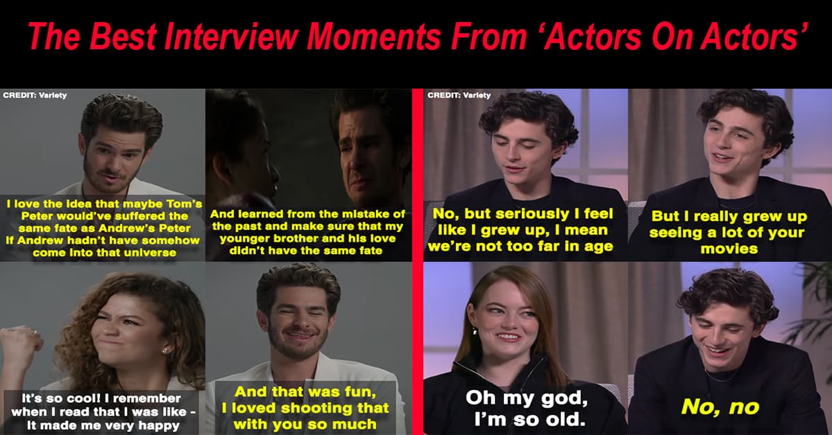 14 Of The Best Interview Moments From ‘Actors on Actors’
