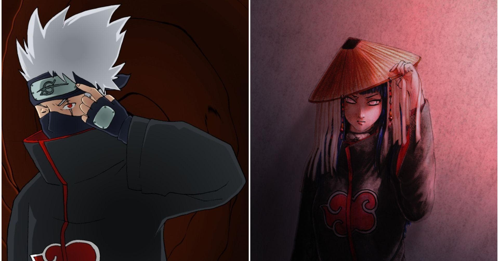 18 Random Naruto Characters Drawn As Akatsuki