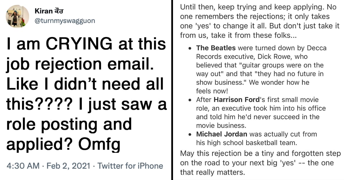 People Are Sharing The Wildest Job Rejections They've Received And It's ...