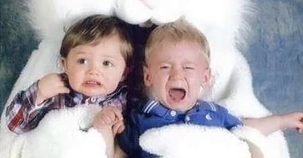 Funny Pictures of Kids Crying With the Easter Bunny