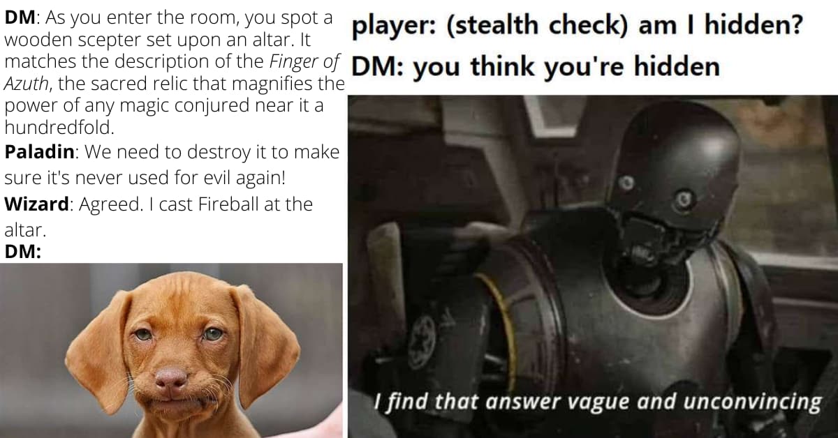 20 Funny D&D Memes That Make Us Miss Our Home Games