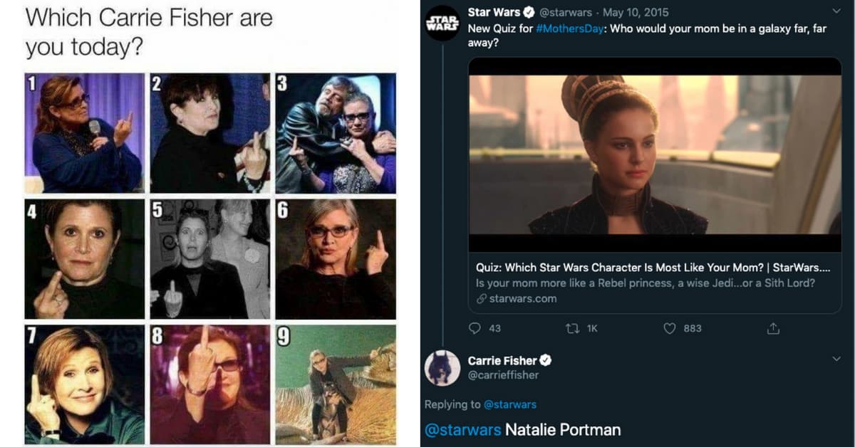 20 Funny Carrie Fisher Memes That Make Us Miss Her Even More