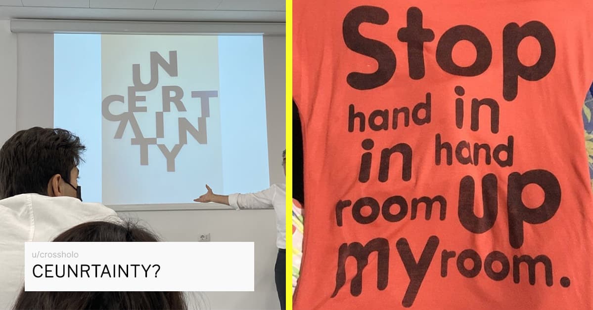 23 Perfect Graphic Design Fails That Somehow Got The Green Light