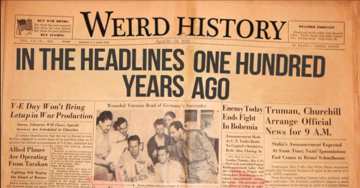 In The Headlines One Hundred Years Ago: April 20 - April 26, 1920