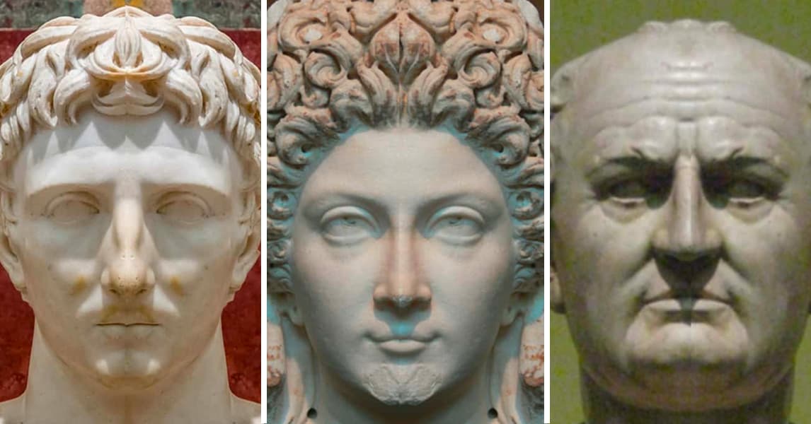 What Ancient Roman Portrait Sculptures Look Like With Mirrored Faces