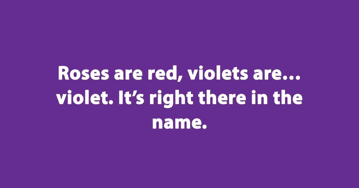 The Best Roses Are Red Jokes, Ranked