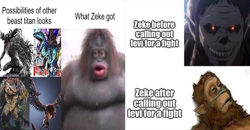 23 Hilarious Zeke Jaeger Memes Dedicated To Our Favorite Monke