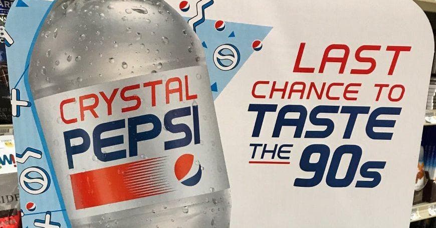 Crystal Pepsi's History, The Short-Lived Flavor Of A New Generation