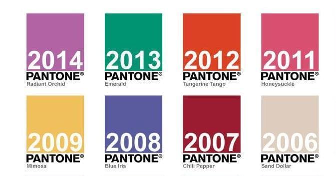 The Greatest Pantone Colors of the Year