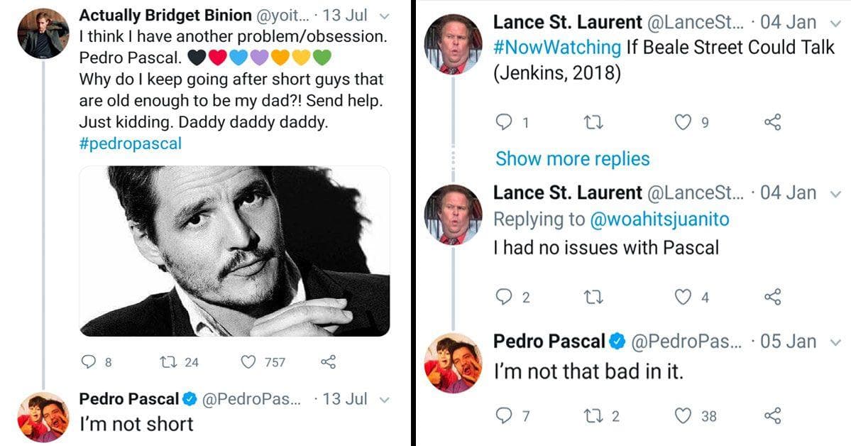 20 Pedro Pascal Tweets That Prove He Is An Epic Reply King On Twitter