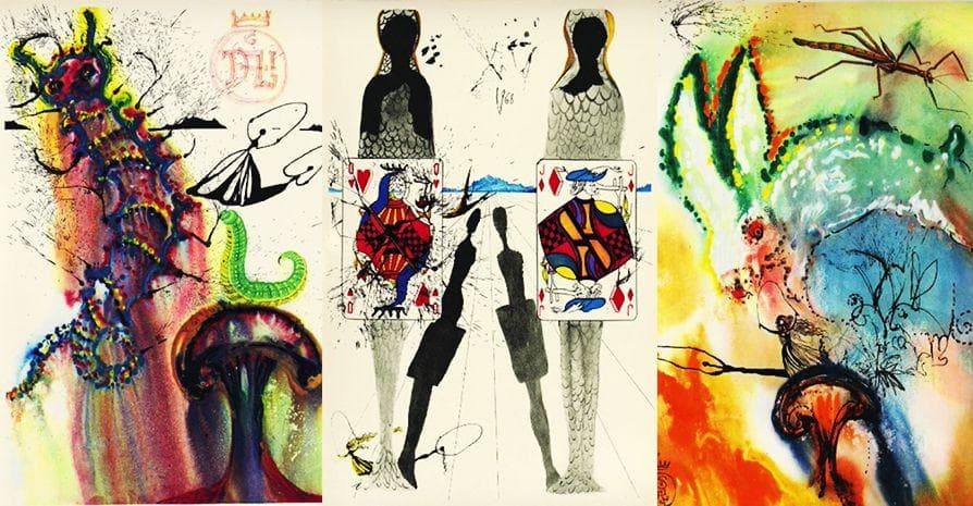 The Rare Copy of Alice In Wonderland Illustrated By Salvador Dali Is ...