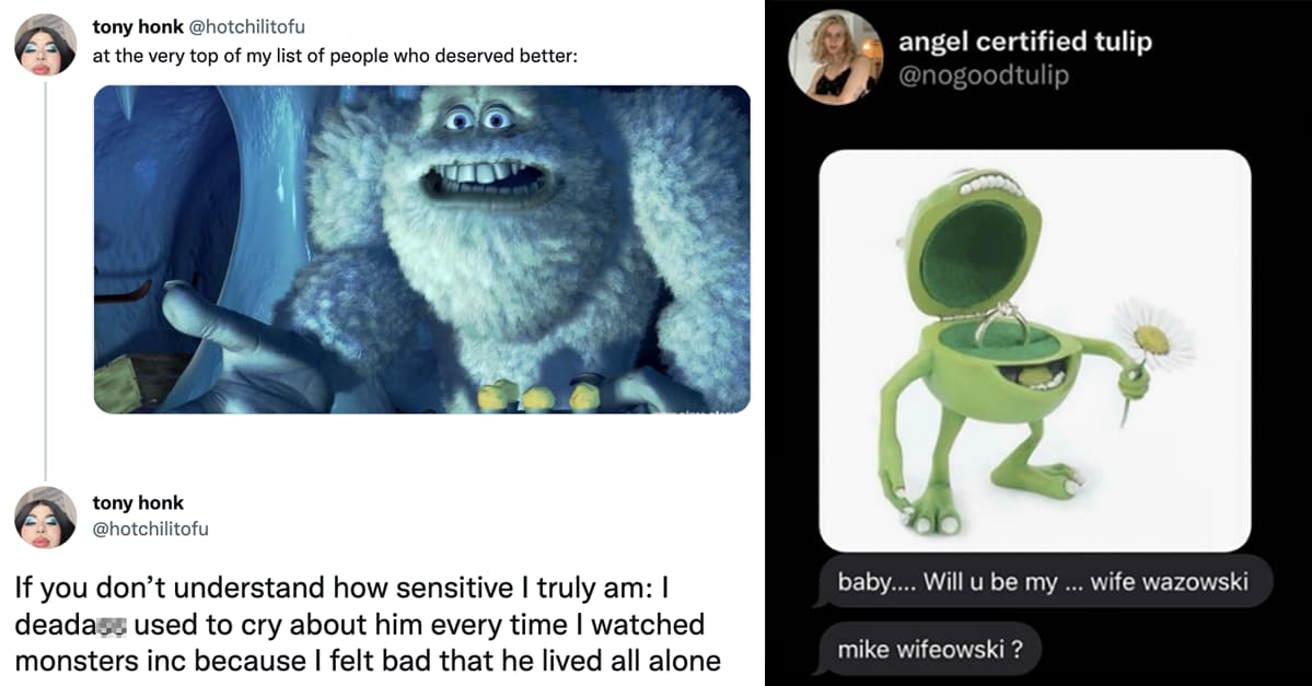 18 Unhinged 'Monsters Inc.' Posts That Can Power A City With Laughter