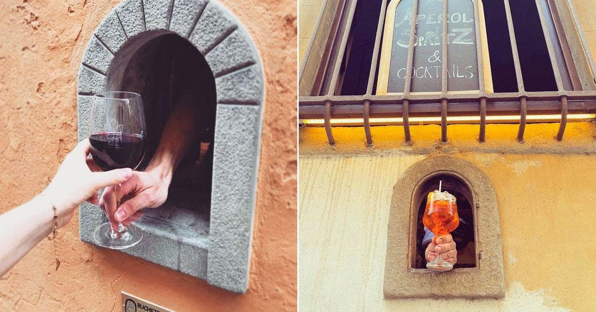 Italy's Wine Windows Get Used For The First Time Since The Renaissance