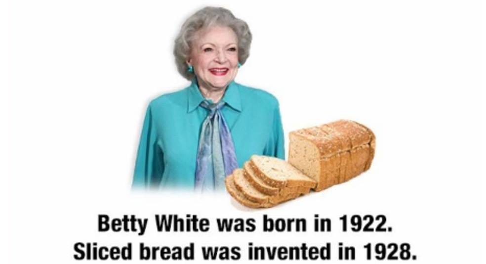 13 Inventions That Betty White Is Older Than