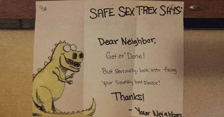 Passive Aggressive Notes Complaining About Sex