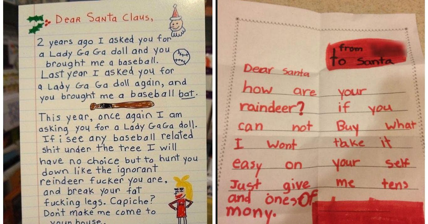 25+ Funny Letters to Santa That May Worry You About Kids Today