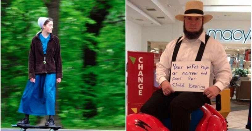 25 Funny Amish Photos of Buggies and More