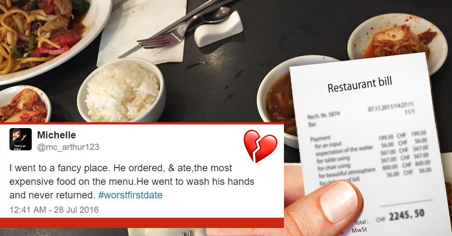 The 27 Funniest Worst First Date Tweets That'll Make You Cringe