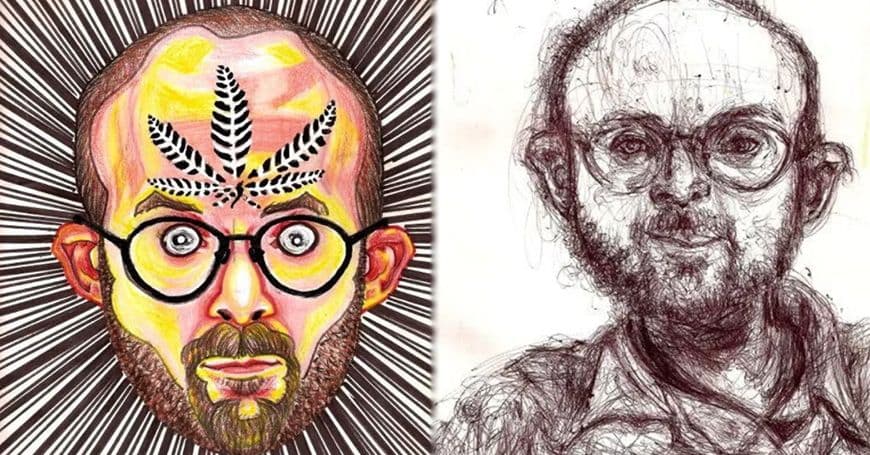 This Guy Painted Self-Portraits On 30 Different Drugs